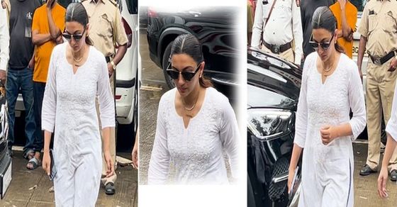 Malaika Arora Father Death:Gauahar Khan attend Last Rites of Malaika ...