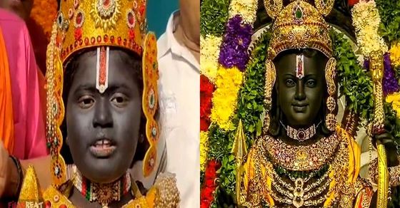 Ram Mandir Anniversary: 9-Year-Old Girl Dressed as Ram Lalla in Ayodhya ...
