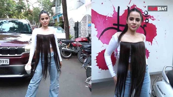 Urfi javed aka Uorfi ने किसी के बालों से बनाया अपना Top,अजीबोगरीब ...