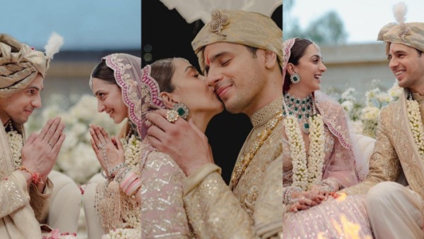 Siddharth Kiara Wedding First Photos all about royal romance Siddharth ...