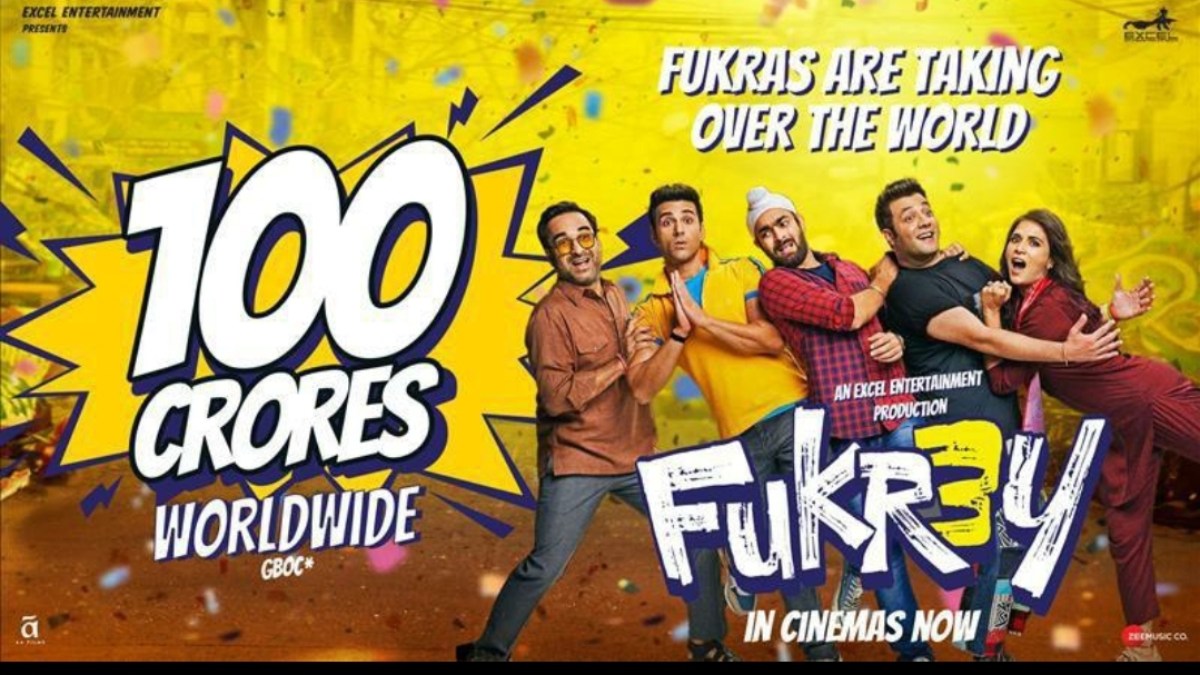 Fukrey 3 Box Office: Pulkit Samrat, Pankaj Tripathi's film hits century, collects 100 Crore ...