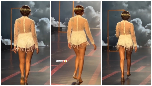 supersexy actress in transparent dress seduces everyone on ramp Jiya ...