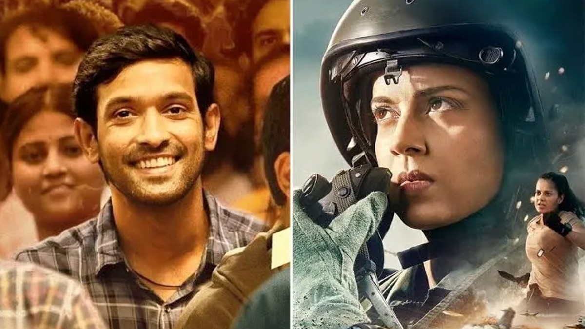 Tejas vs 12th Fail Box Office Collection: Kangana Ranaut and Vikrant ...