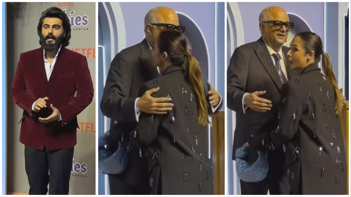 Malaika Arora hug Boney Kapoor leaving boyfriend Arjun Kapoor then ...
