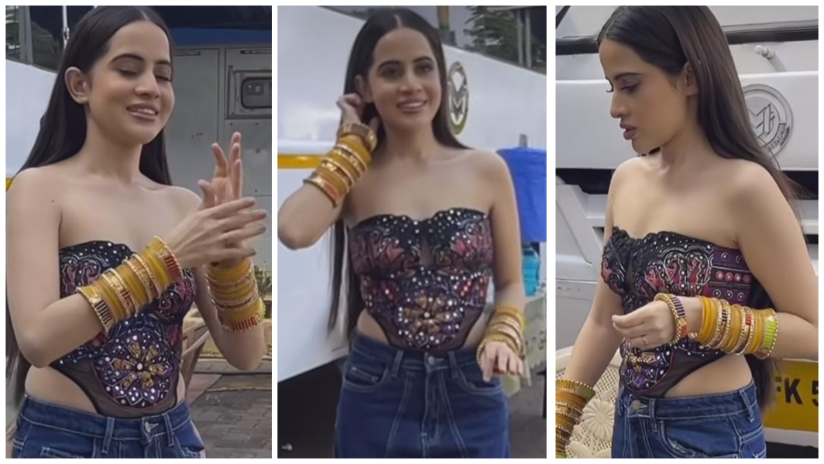 Urfi Javed new look in black top and blue jeans reveal fans praised ...