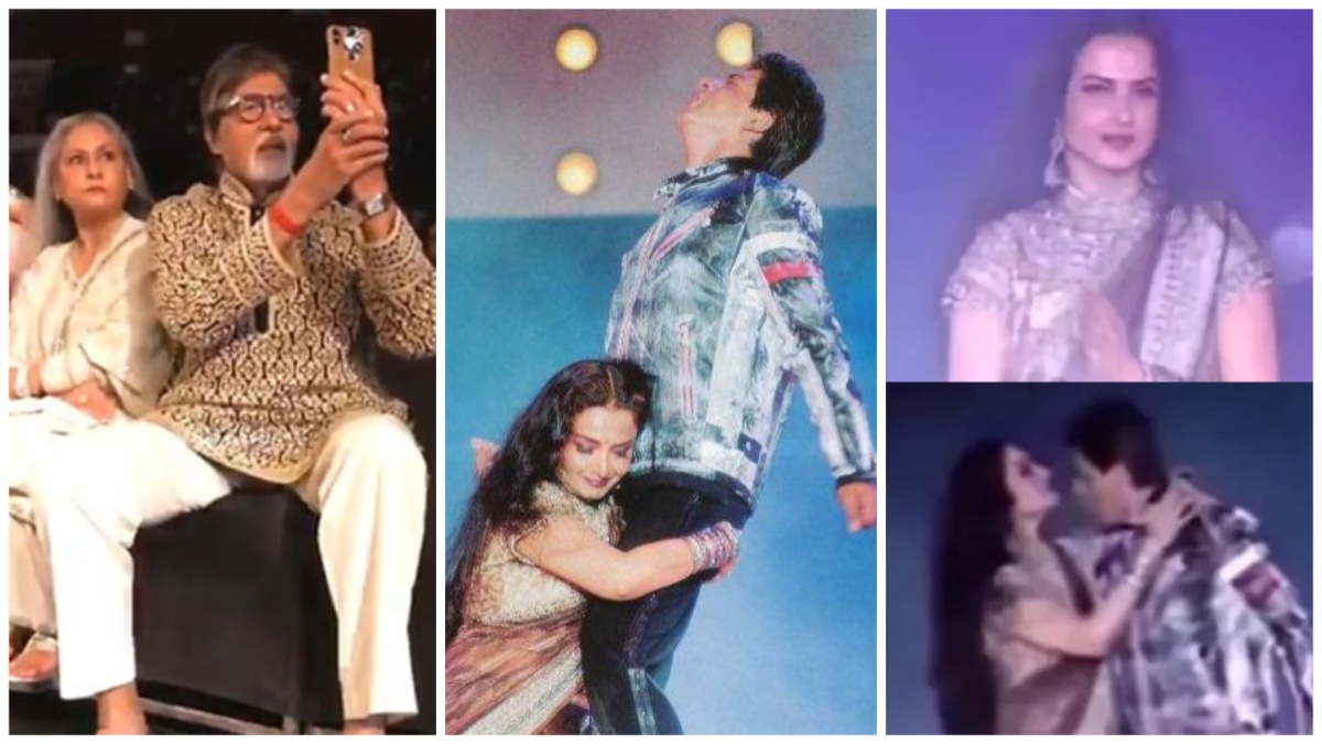Shahrukh khan rekha throwback dance video amitabh bachchan reaction ...