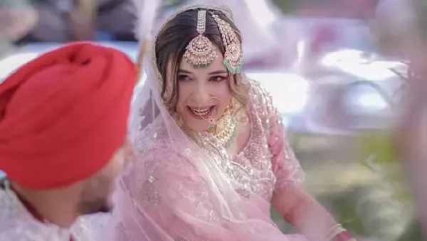 The kerala Story fame Pranay Singh Pachauri ties knot with Sehaj Kaur Maini anand karaj pink ...