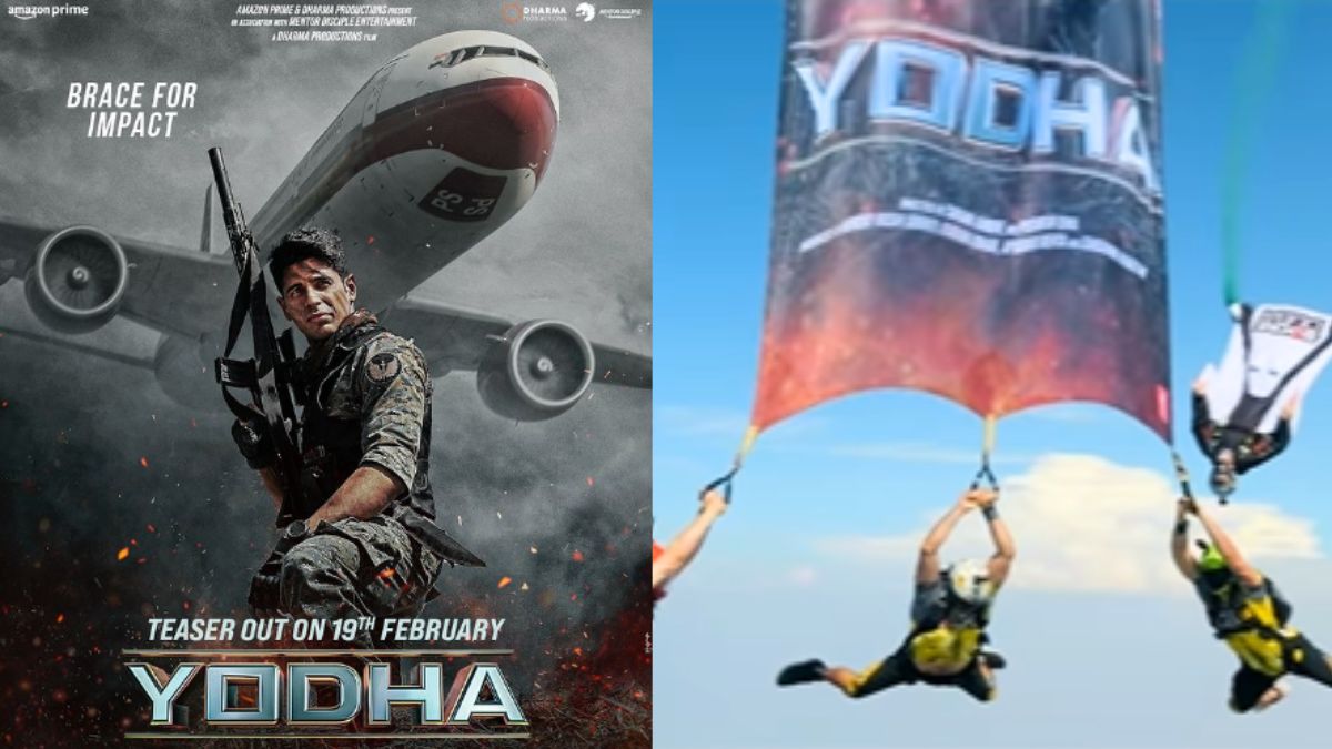 Yodha Poster Out: Yodha poster released at a height of 13 thousand feet ...