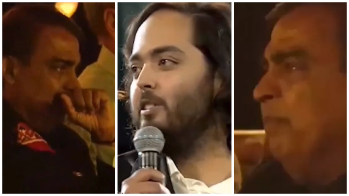 Mukesh Ambani in tears on anant ambani pre wedding speech anant ambani ...