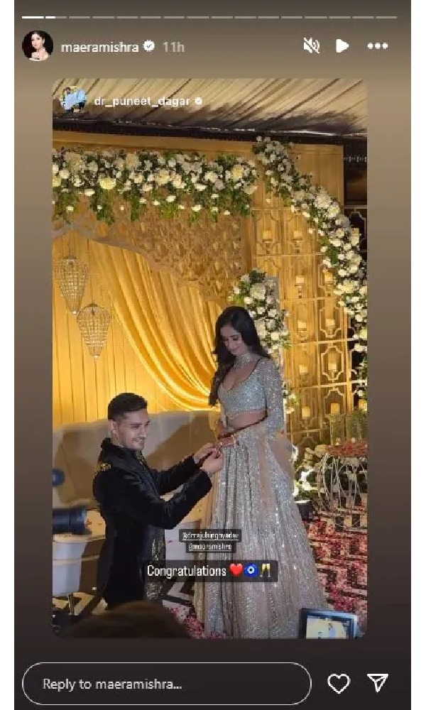 Bhagya laxmi actress maera mishra engaged with long time boyfriend rajul yadav see photos ...