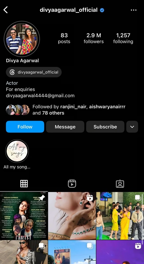 Divya Agarwal divorce Rumours With Husband Apurva Padgaonkar After Deleting Wedding Pictures ...