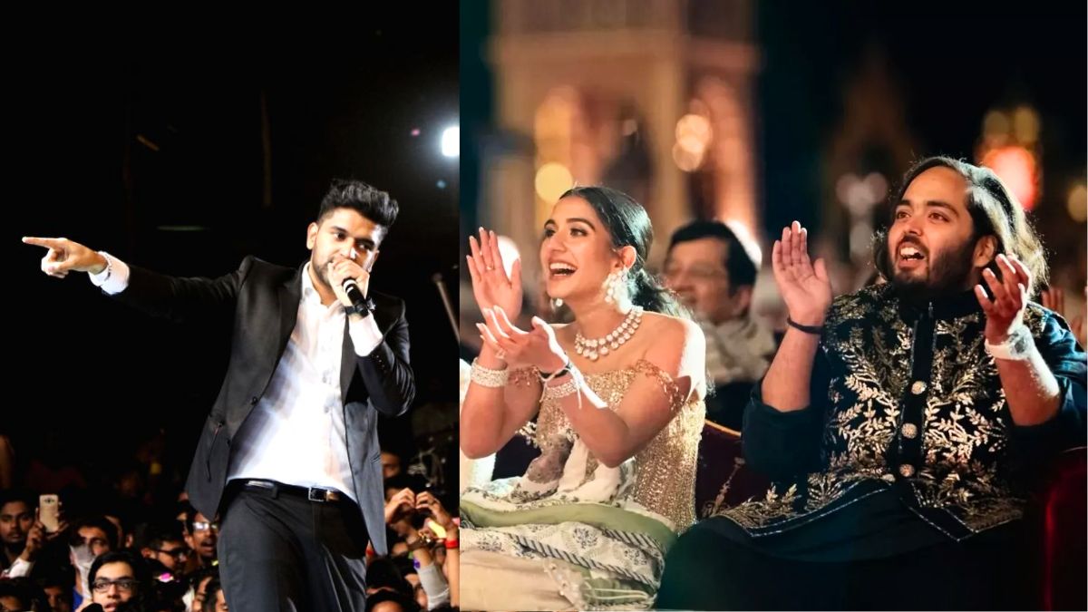 Guru Randhawa performed Punjabi songs in anant ambani radhika pre ...