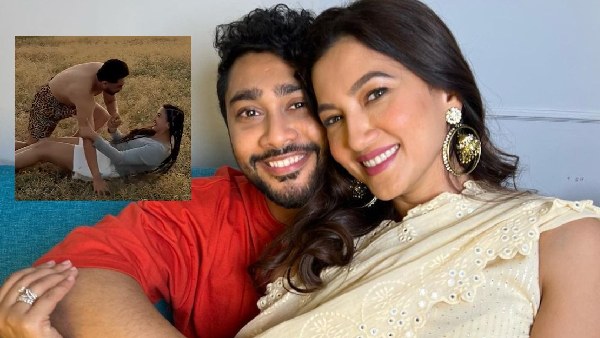 Gauhar Khan started romancing between Animals with husband, Zaid Darbar as Tarzan - Hindi Filmibeat
