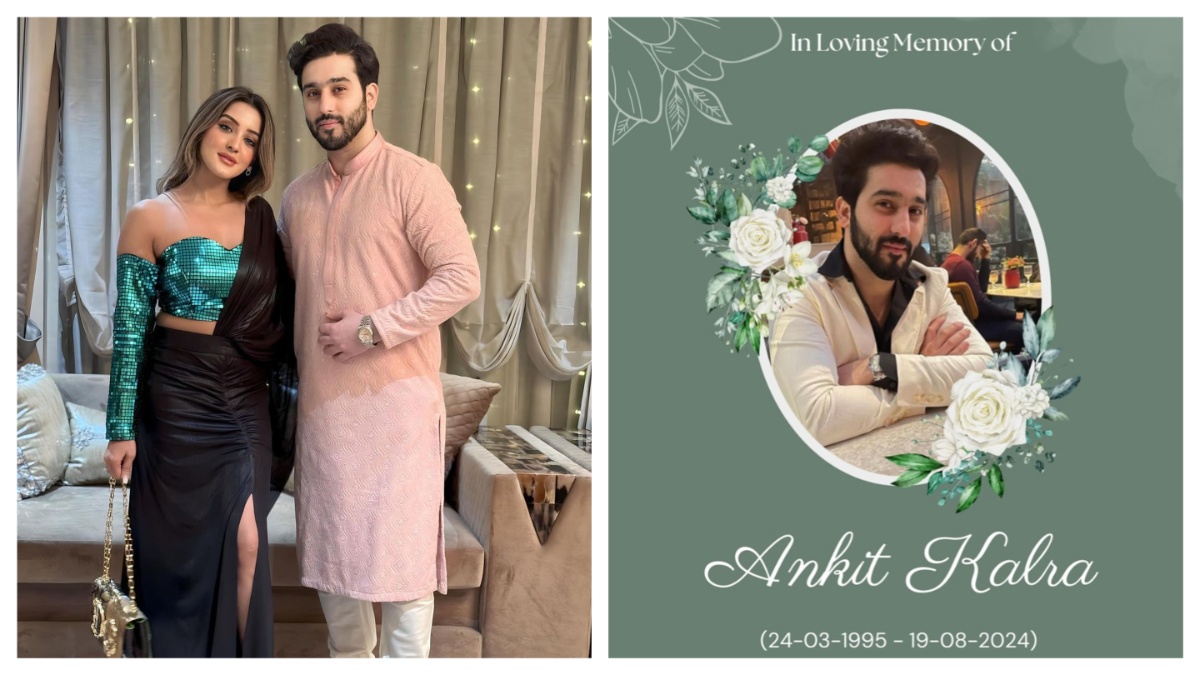 Insha Ghai husband ankit kalra dies at 29 insha ghai heart breaking ...