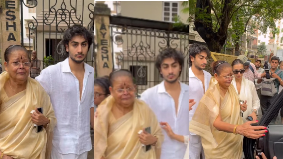 Malaika Arora mother joyce polycarp emotional video while going for his ...