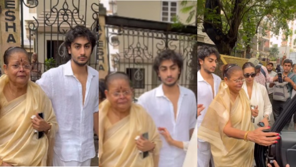 Malaika Arora mother joyce polycarp emotional video while going for his ...