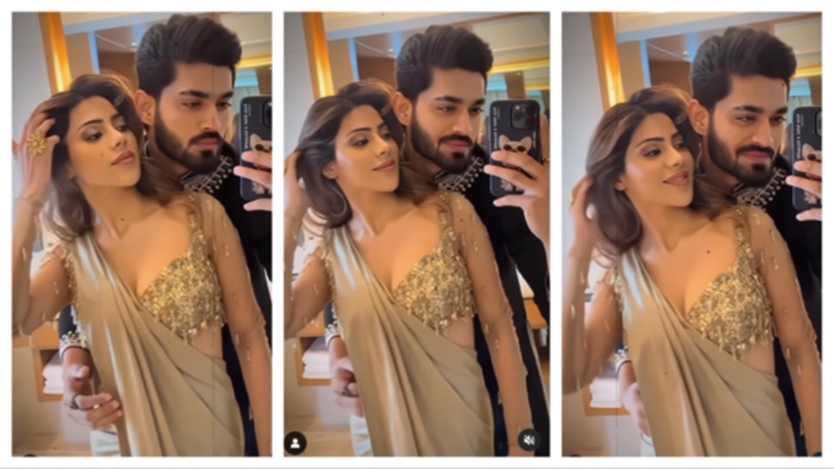 Arbaz patel drags hand inside nikki tamboli saree pallu Bigg Boss ...