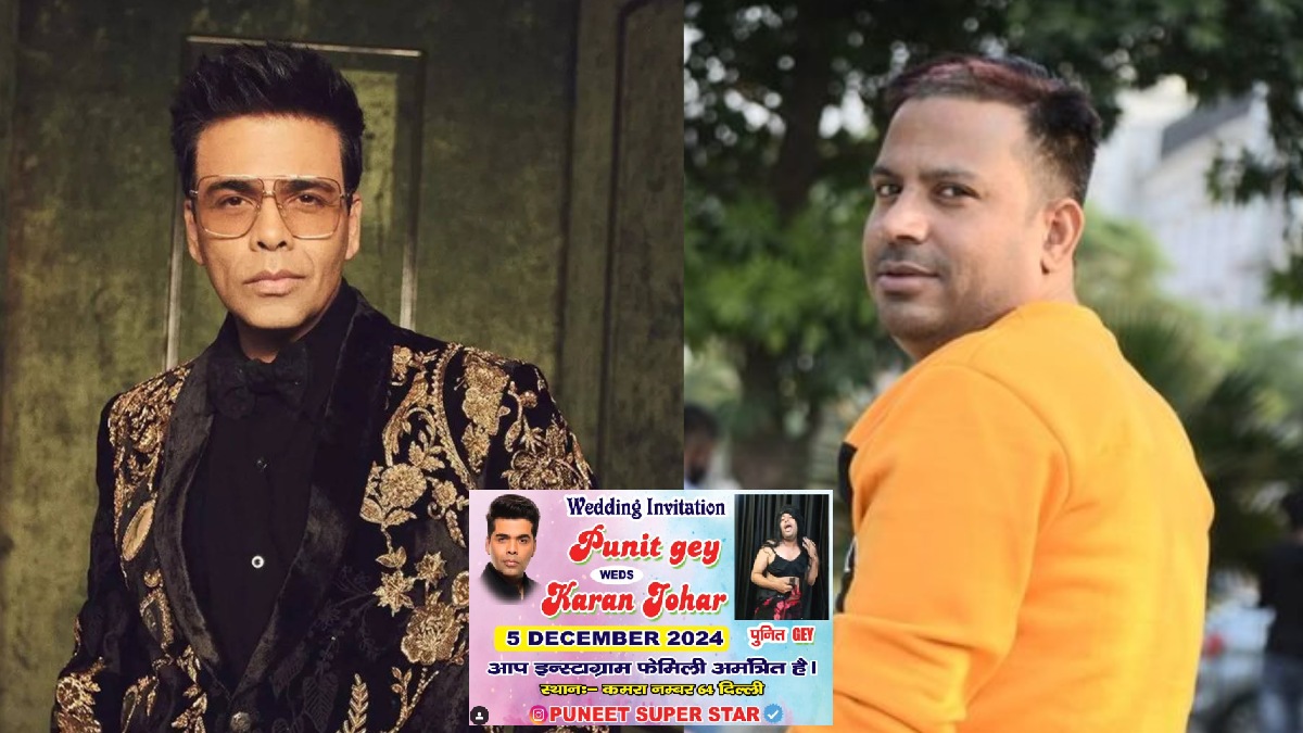 Puneet Superstar's wedding card goes viral, will marry with Karan Johar, calling himself gay ...