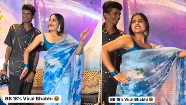 bigg boss 18 hema Sharma aka viral Bhabhi dance on Bhojpuri song, video viral - Hindi Filmibeat