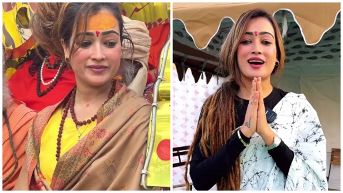 Mahakumbh 2025 most beautiful sadhvi Anchor Harsha Richhariyas Video ...
