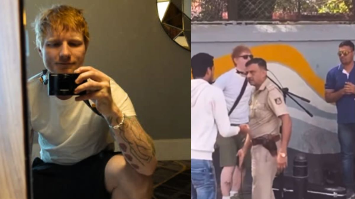 Ed Sheeran came on street to sing song, police angry threw mike in ...