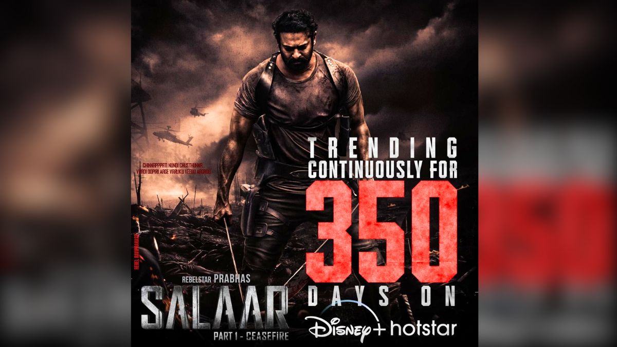 Salar part 1 ceasefire, continues movie has been trending from last 350 ...