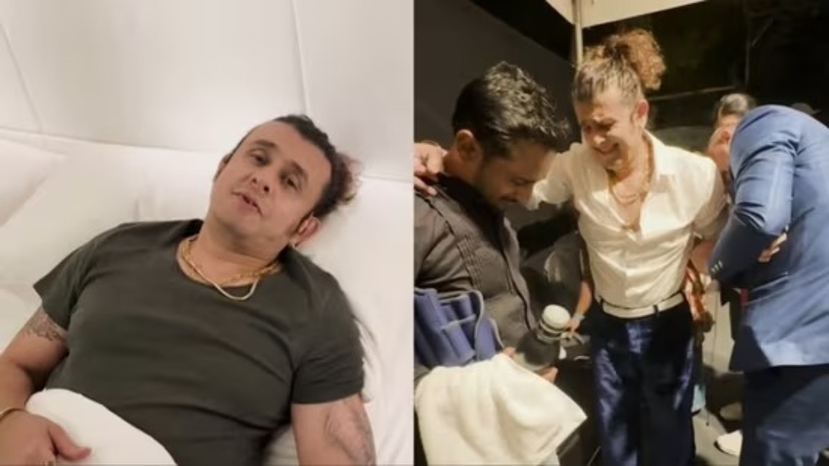 Sonu Nigam Suffers Severe Back Pain During Live Concert shares hospital video - Hindi Filmibeat