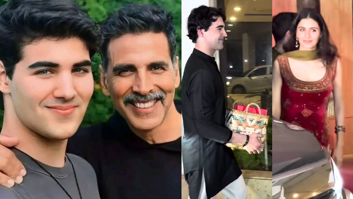 Akshay kumar son Aarav kumar spotted with rumored girlfriend in Huma Qureshi Eid party - Hindi ...