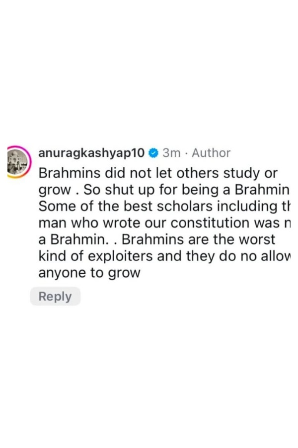 Anurag Kashyap apology on issing on brahmins statement says I apologise ... Anurag Kashyap apology on issing on brahmins statement says I apologise ...