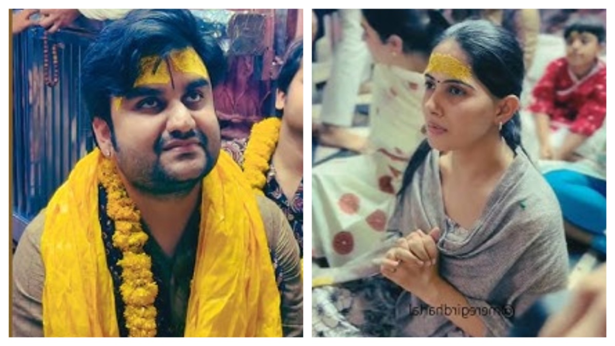 Jaya Kishori Indresh Upadhayay At Shri Radhavallabh Mandir For Darshan Jaya Kishori Indresh ...