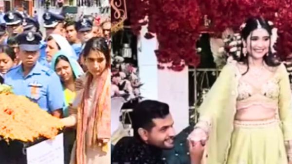 IAF flight lieutenant Siddharth Yadav died in jaguar crash, fiancé saniya engagement video viral ...