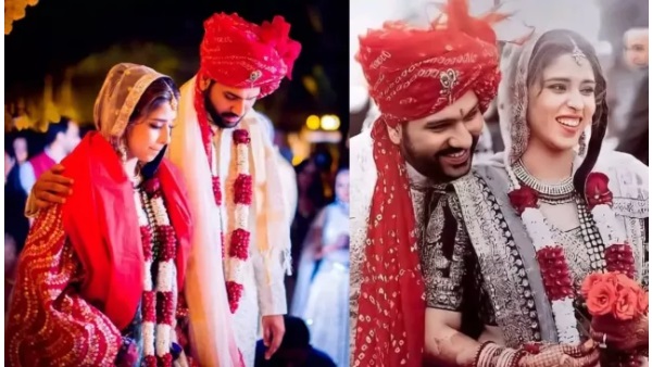 Rohit Sharma Ritika Sajdeh wedding inside photos jaimala sindoordaan ...