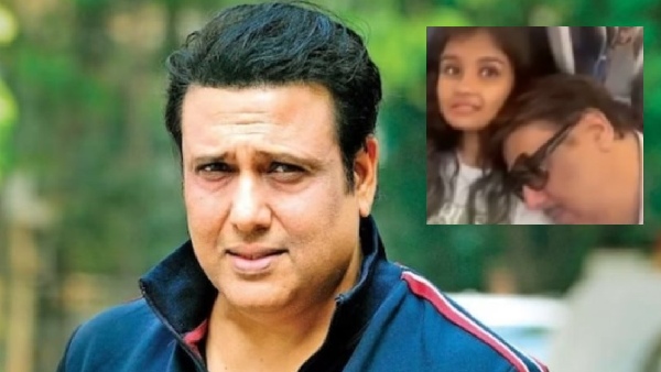 Govinda's video viral with a little girl from flight, actor troll after put his head on her ...