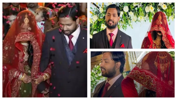 Khan sir wedding reception party in patna inside photos and videos khan sir wife face not ...