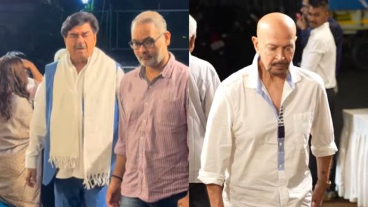 Satish Shah prayer meet: Rakesh Roshan Ignore Shatrughan Sinha, Video goes viral - Hindi Filmibeat