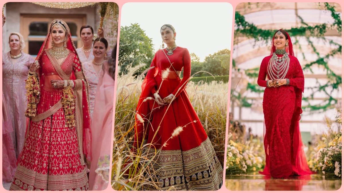 Actresses Who Flaunted Red On Their Wedding Day | Actresses Who Wore Red On Their Wedding Day ...