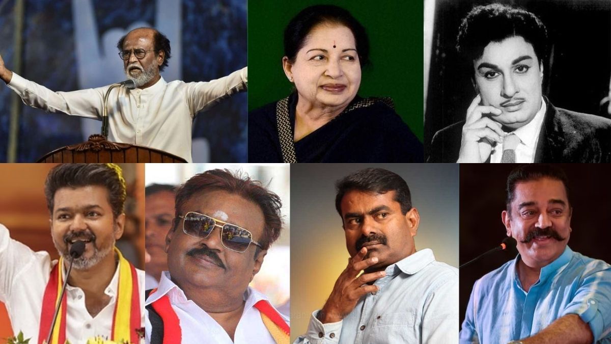Top Tamil Actors Who Founded Their Own Political Parties | Tamil Cinema ...