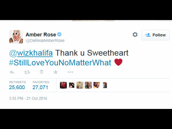 Amber Rose Wiz Khalifa | Amber Rose Tweet Wiz | Amber Rose Birthday ...