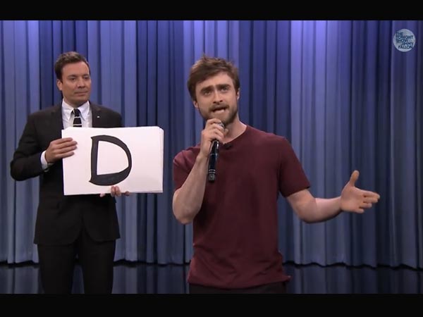 Daniel Radcliffe Rapping | Daniel Radcliffe Tonight Show Jimmy Fallon ...