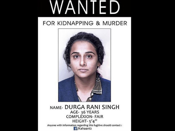 Kahaani 2 Poster, Vidya Balan First Look In Kahaan 2 Poster, Vidya ...