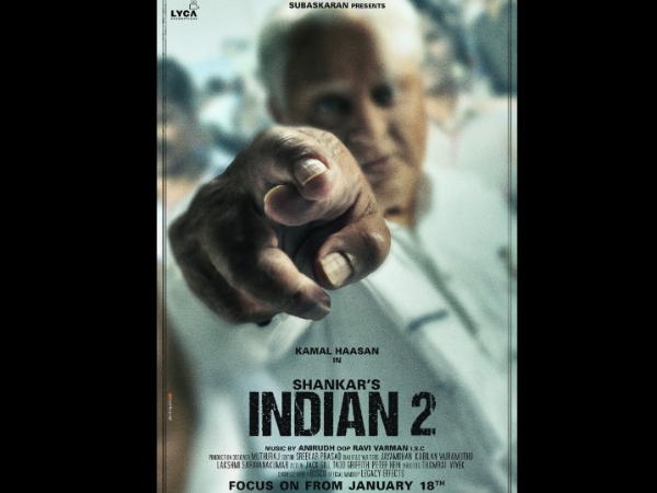 Indian 2 First Look Poster, Indian 2 Kamal Haasan Look, Kamal Haasan ...