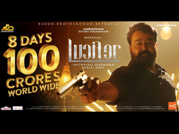 Lucifer Enters The Prestigious 100-Crore Club | Lucifer Worldwide ...