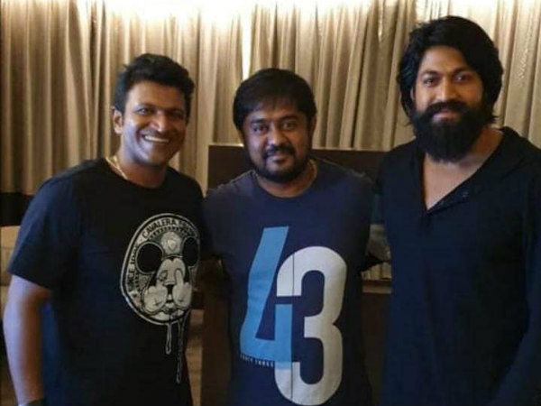 Yash & Puneeth Rajkumar Snapped Together | Puneeth & Yash Shooting ...