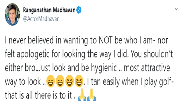 R Madhavan Shares Secret Of His Lightened Skin On A Fan's Request ...