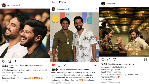 Dulquer Salmaan Turns 36: Prithviraj Sukumaran, Tovino Thomas, Nazriya Fahadh & Others Wish The ...