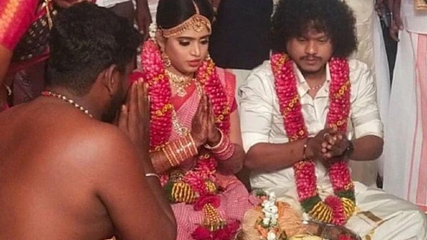 Pugazh Gets Married To Bensia In Simple Temple Wedding; SEE PICTURE ...