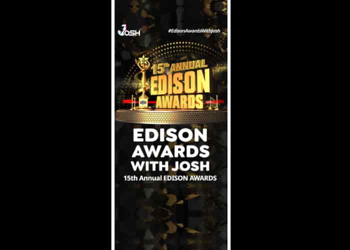 Josh Joins Hands With The Edison Awards For An Amazing Campaign - Filmibeat