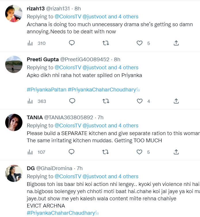 Bigg Boss 16 Update: Archana Gautam Spills Water On Priyanka Choudhary Fight With Vikas ...