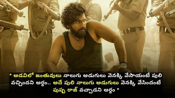 Allu Arjun's Leaked Dialogue From Pushpa The Rule Becomes A Rage On The ...