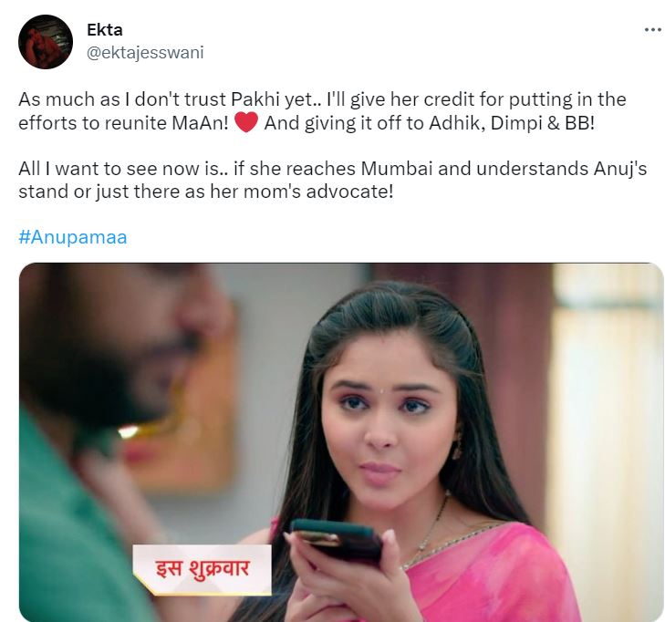 Anupamaa Twist Fans Praise Pakhi For Anupama Anuj Reunion| Rupali Ganguly Gaurav Khanna Show ...